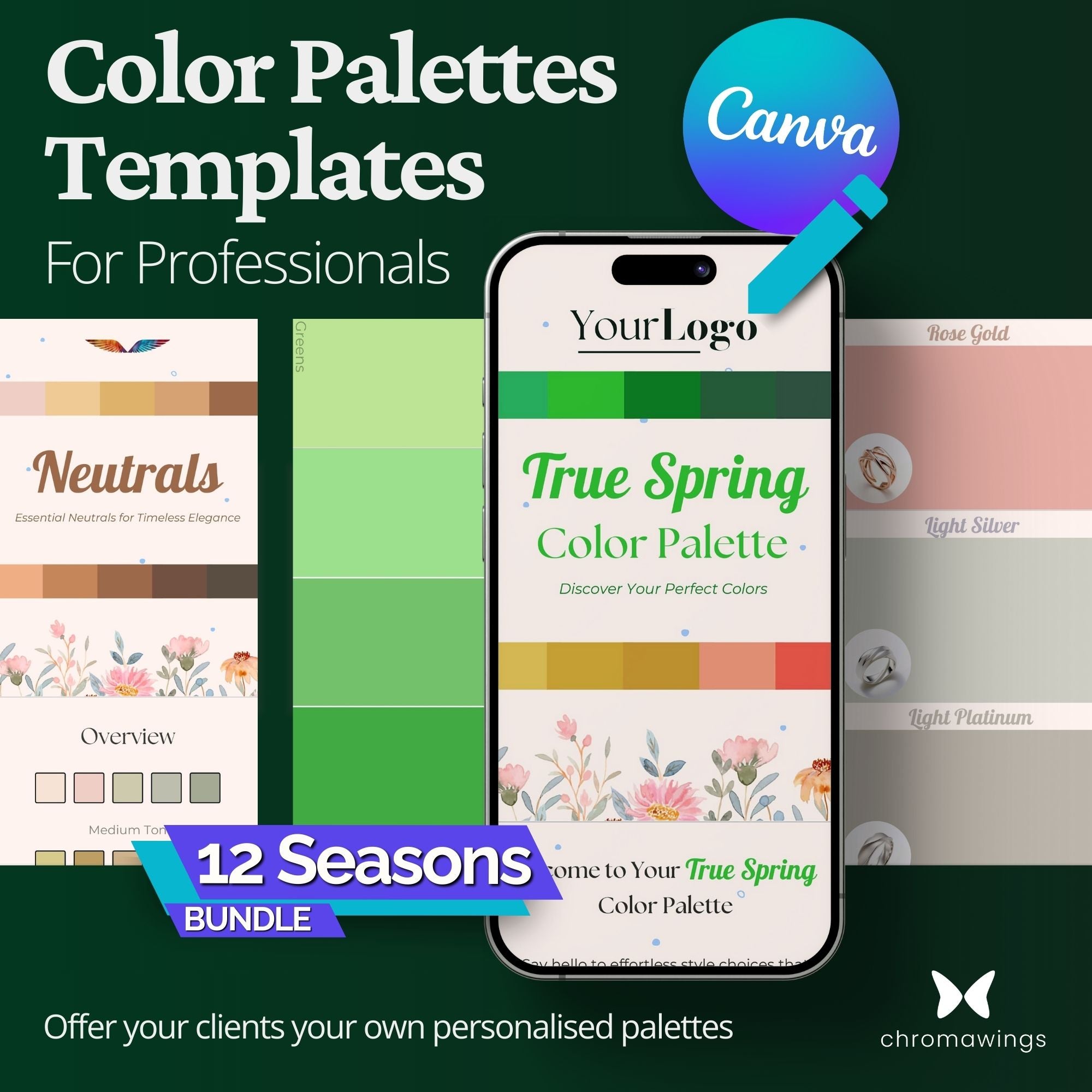 Canva Templates for Image Consultants & Color Analysts – Chromawings