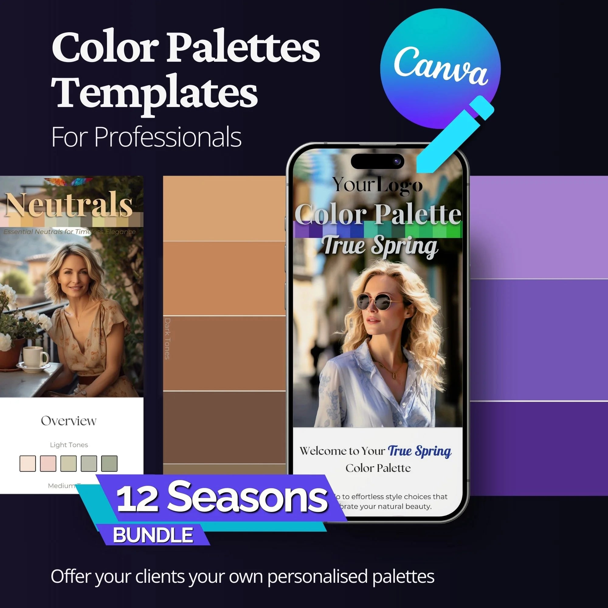 Customizable Color Palettes for Image Consultants- Color Analysis ...