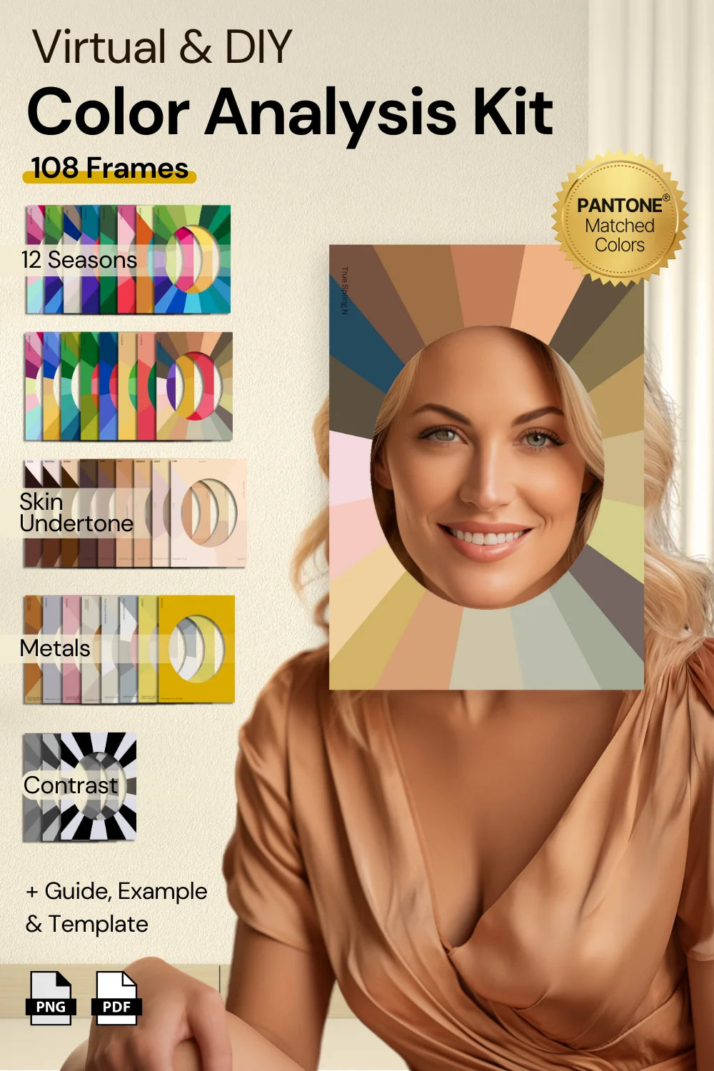 Color Analysis Kit: 12 Seasons | Virtual Analysis & DIY – Chromawings